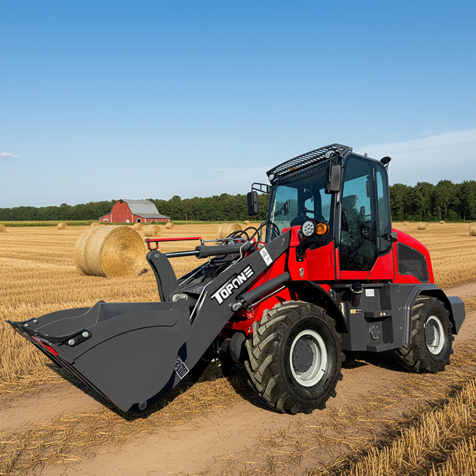 TOPONE Farm Loader TL920 1500kg Hydrostatic Articulated Four Wheel ...