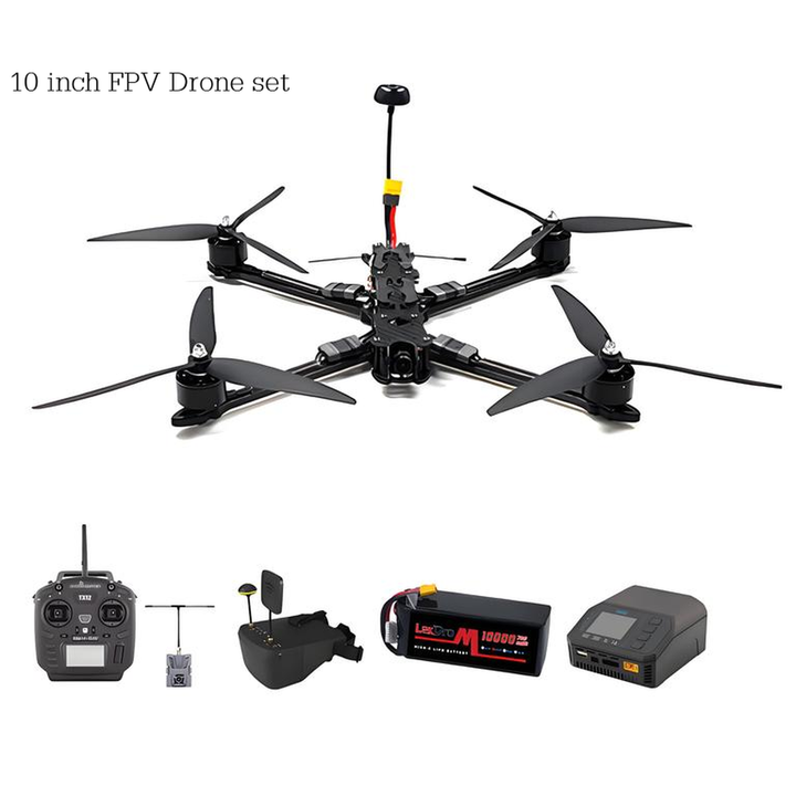 10-Inch FPV Racing Drone Model Kit 4kg Payload Capacity 5.8G 1.6W Image ...