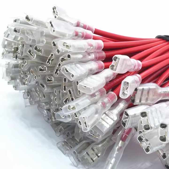 2.8/4.8/6.3mm Crimp Terminal Splice Female Spade Connector Splice With ...
