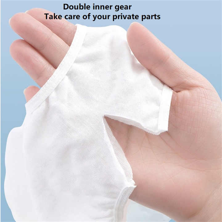 Compact Portable Five Pairs of Pure Disposable White Women's Underwear ...