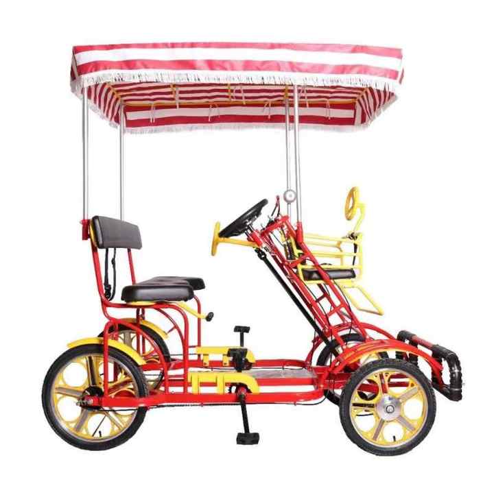 Double Seats Surrey Bikes for 4 Person/2 Person Tandem