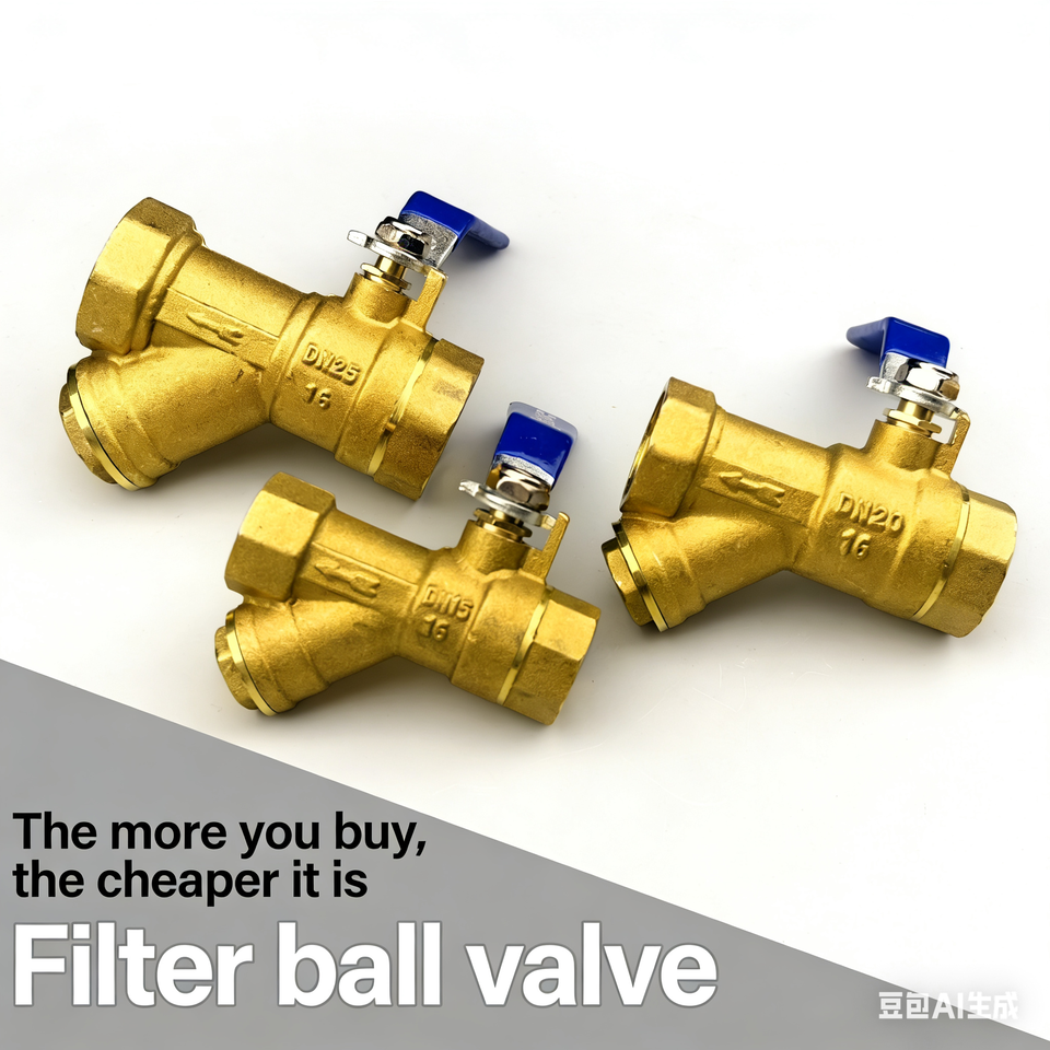 Y-Type Brass Filter Ball Valve Mesh-Manual Operated OEM Household Tap ...
