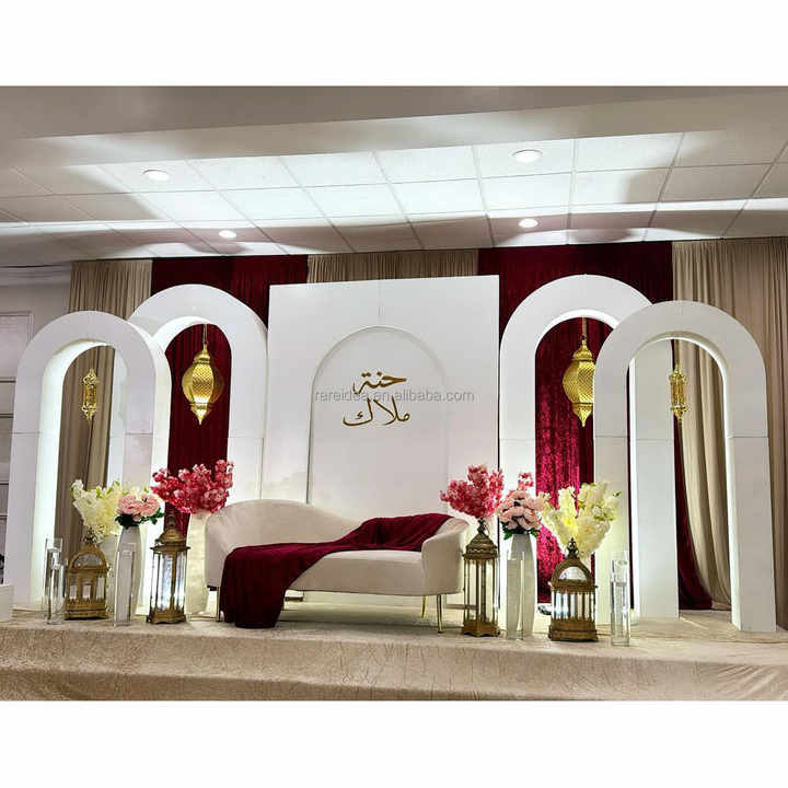 Wedding Party Open Arch Acrylic PVC Arch Stage Backdrop