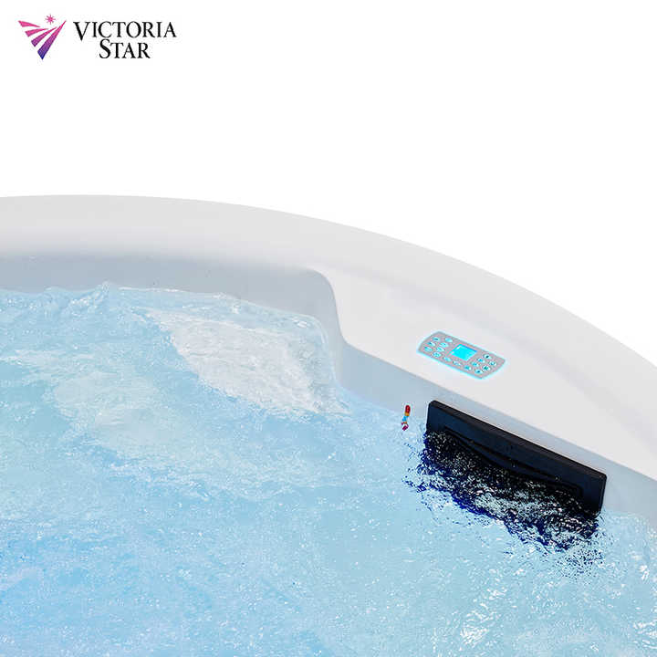 Oval In-Ground Spa Tub Prefab Outdoor Underground Massage Hot Tub ...