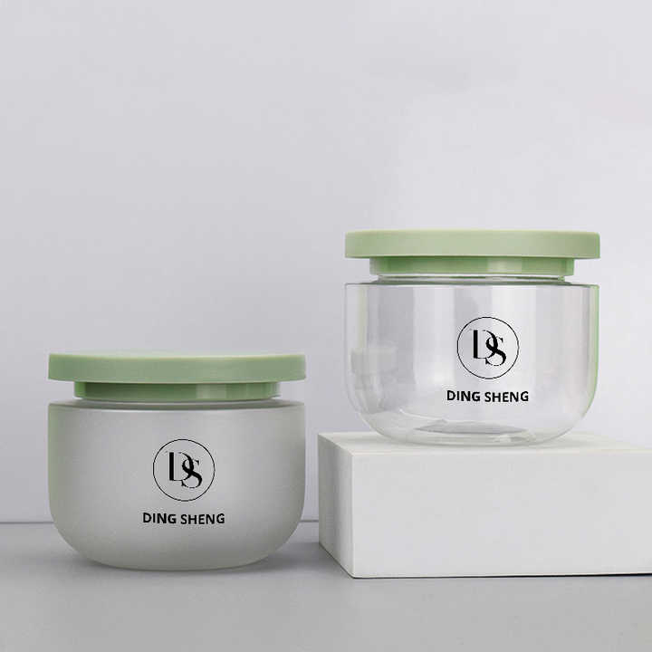 Hot Sale Customized Cosmetic Packaging 8OZ 250g Green PET Plastic Cream ...