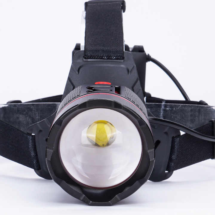 P70 High-Power LED Headlight Waterproof IP65 Long-Range Telescopic Focusing USB Charging Miner's ...