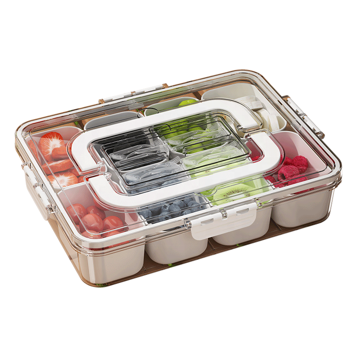 8 Compartments Picnic Food Fruit Box - Freshness Preserved