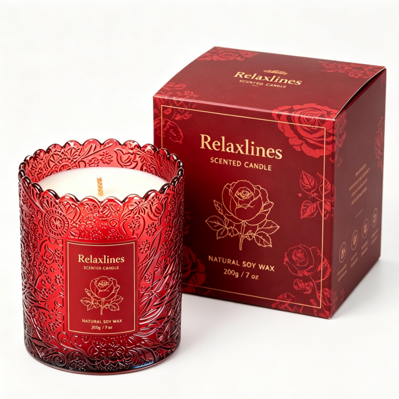 Relaxlines Handmade Premium Scented Soy Candles, Custom Glass Jars in ...