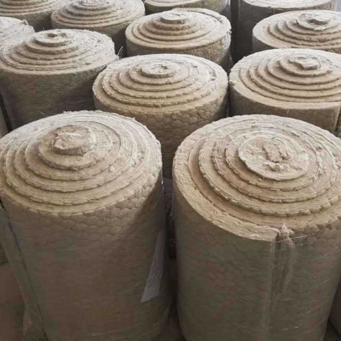 130kg/m3 Thermal Insulation for Rockwool Rolls Square Heat Insulation ...