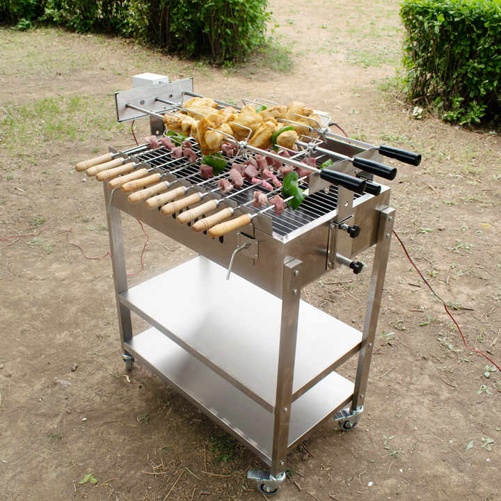 Portable Chicken Kebab Charcoal Grill - Brazilian BBQ