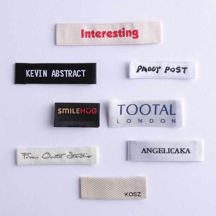 Customized Brand Logo Clothes Garment Fabric Labels High Density ...