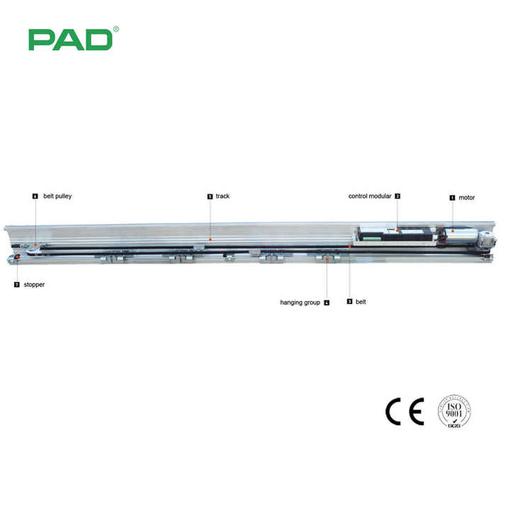 PAD automatic sliding door with 100W brushed dunker motor| Alibaba.com