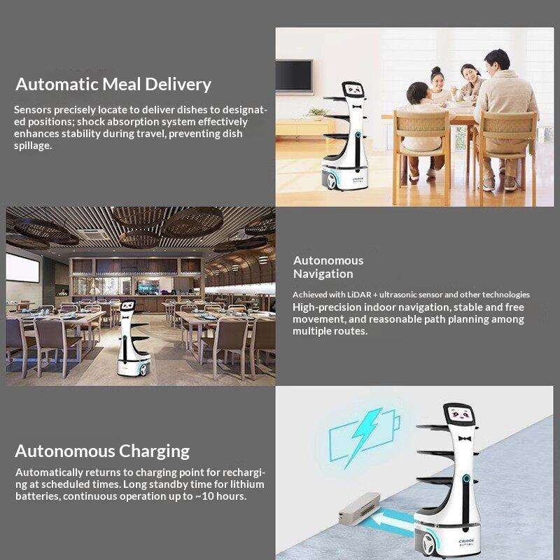 Smart Waiter Robot for Restaurant Dish Delivery & Hotel Meal Service ...