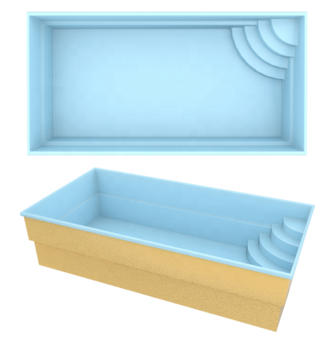 Custom Design Inground Fiberglass Swimming Pool - Durable & Stylish
