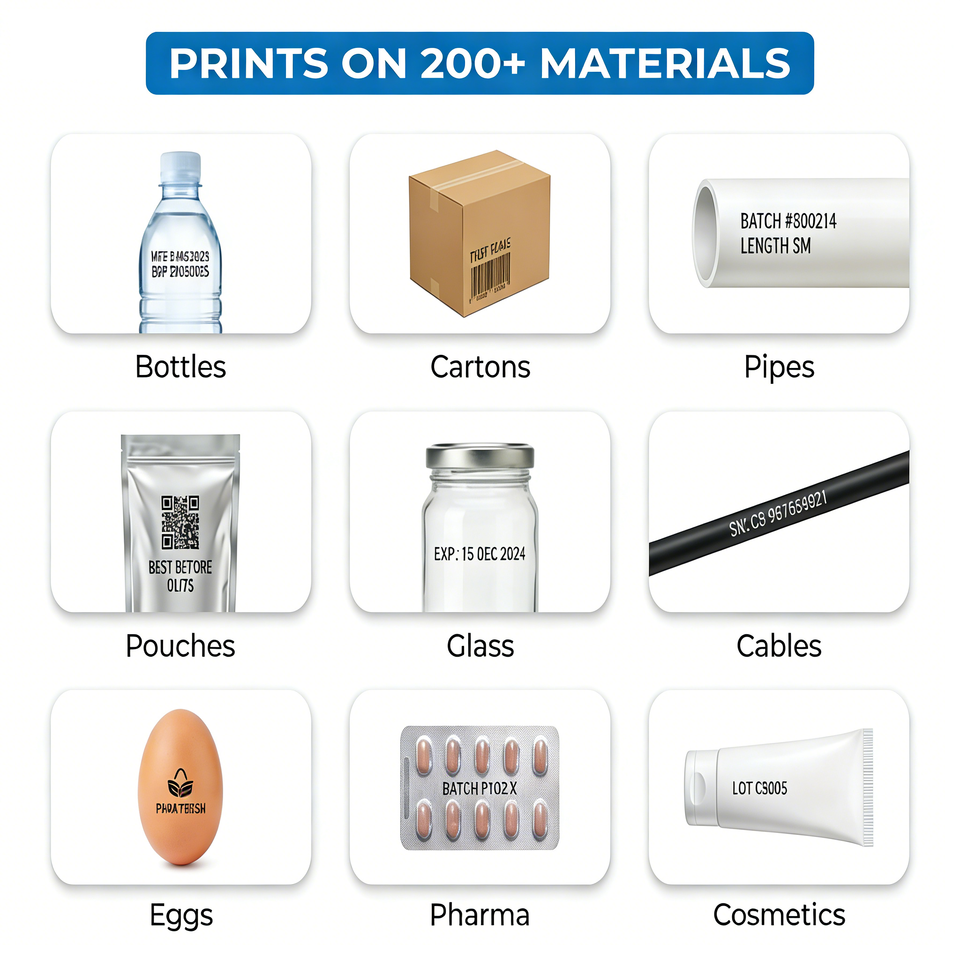 Willita 12.7mm Printing Size Handheld Inkjet Printer Gun Box Bags Date ...