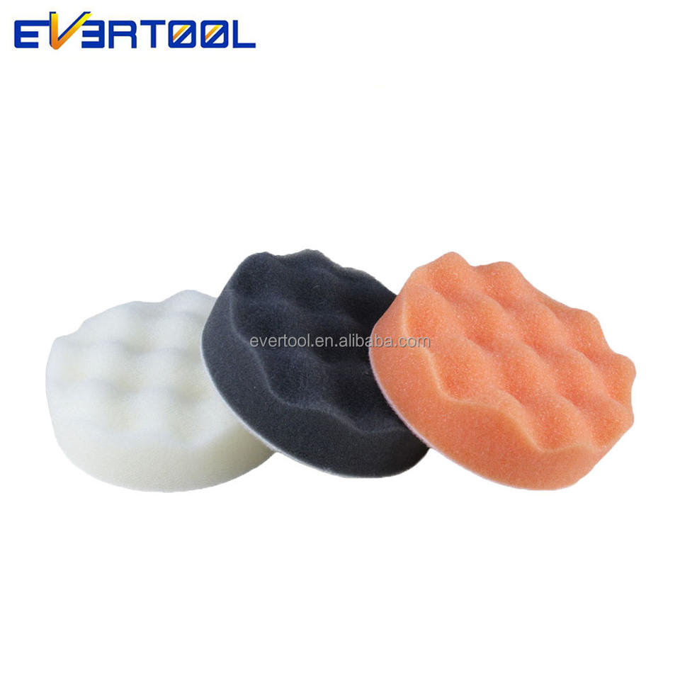 EVERTOOL 3Inch Fast Fit Small Compound Head Buffing Polishing Pads 75mm ...