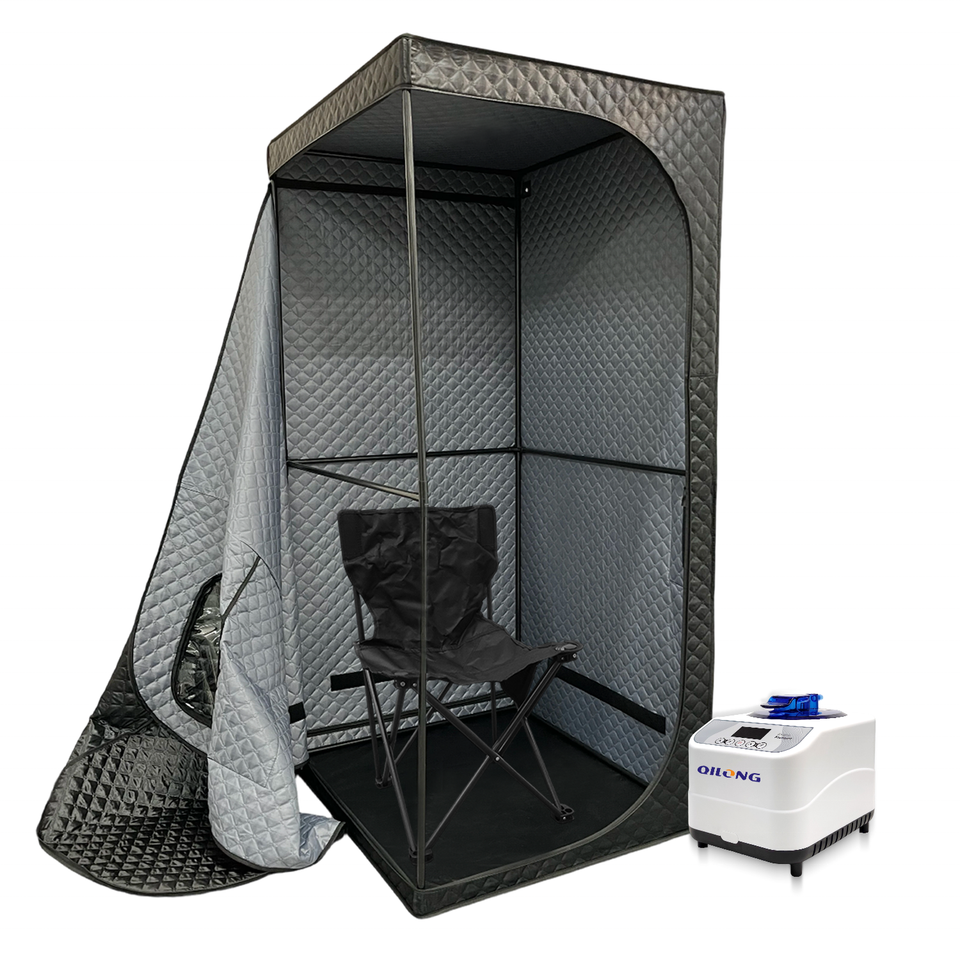 Qilong Electric Portable Spa Sauna Tent Custom LOGO Wet Dry Steam ...