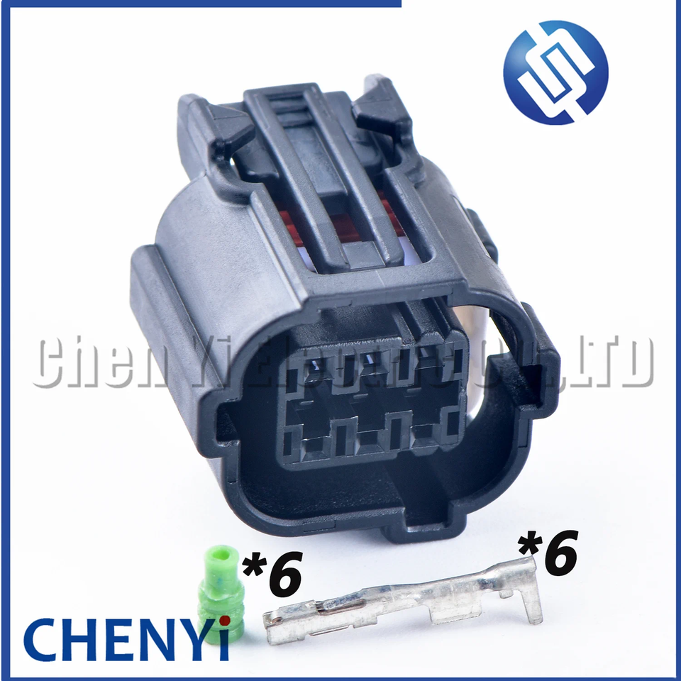 6 Pin Auto Waterproof Connector Female Tail Lights Plug MG645722-5 ...