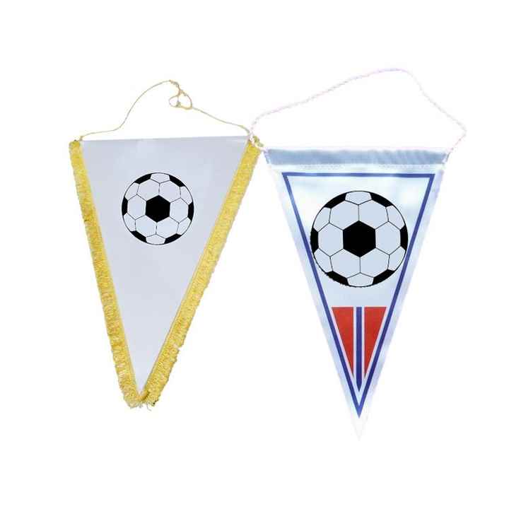 Football Club Exchange Flag Pennant with Tassels Printed