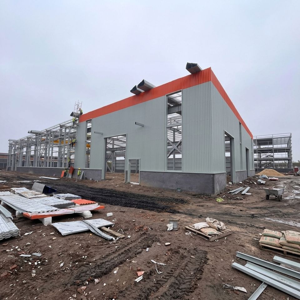 Prefab Warehouse Steel Structure with Flexible Production Zoning for ...