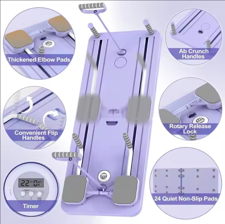 Multi-purpose Foldable Pilates Reformer Board - Durable & Versatile