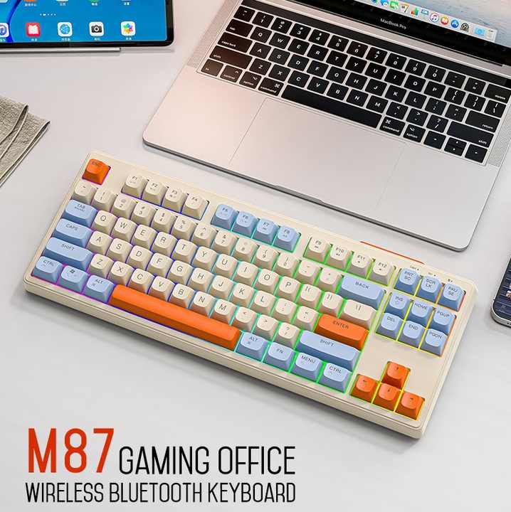 Wholesale Free Wolf M87 Dual-Mode Wireless Keyboard