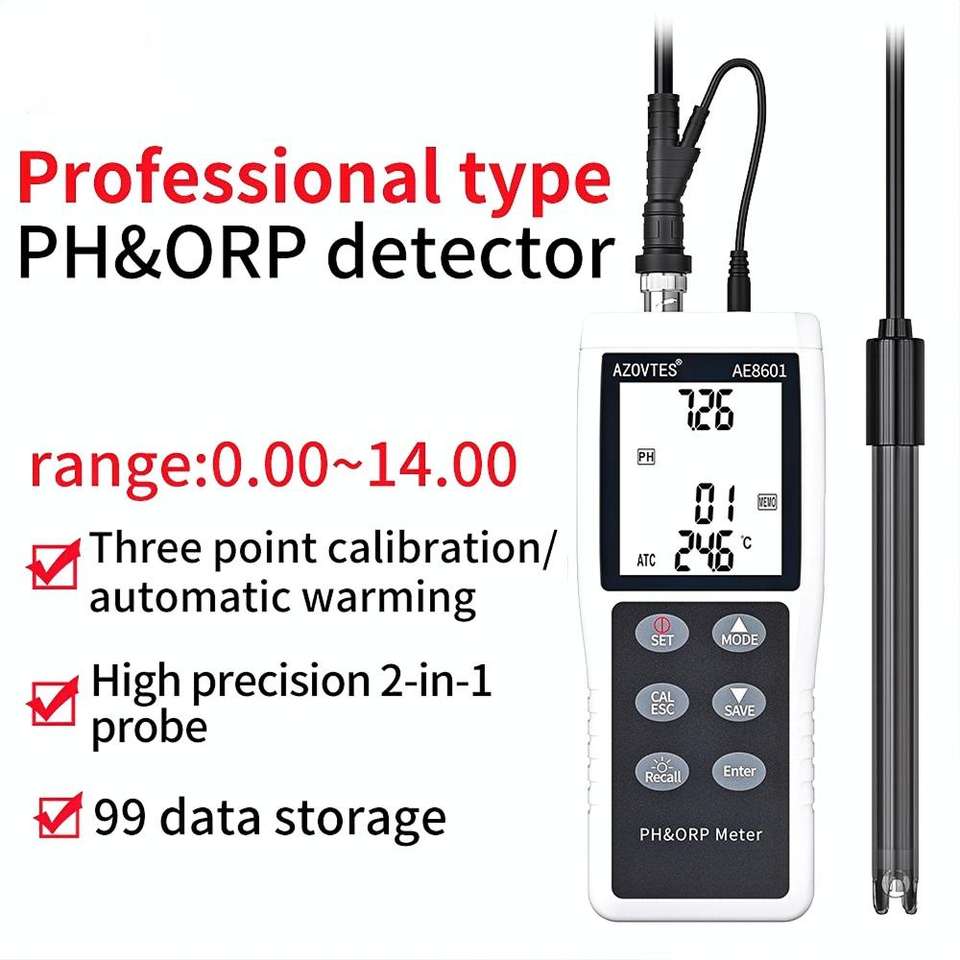 Portable Digital pH Meter Water Quality Tester with ATC AE8601| Alibaba.com