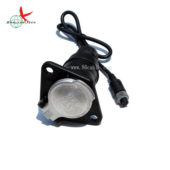 customized heavy duty trailer backup camera cable 7pin connector suzi ...