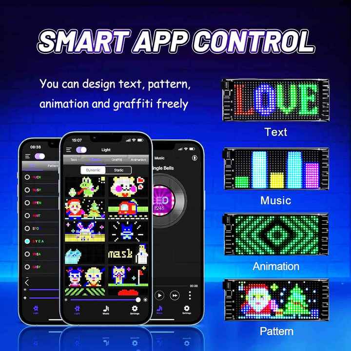 LOY New Trending Car Animated Demon Winking Electronic Digital Sticker ...
