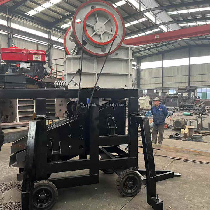 Mining Industry Mobile Stone Rock Ore Crusher Machine Jaw Crusher ...