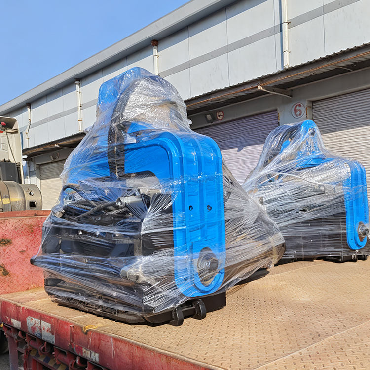 Side Clamp Vibro Hammer Pile Driver vibratory Pile Driver excavator ...