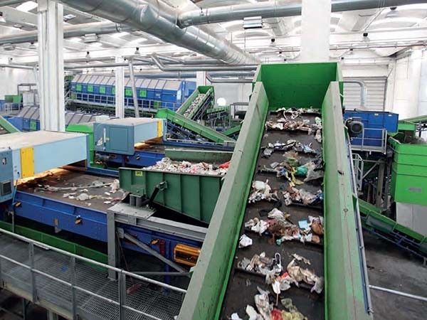Waste sorting and processing equipment used in construction factories ...