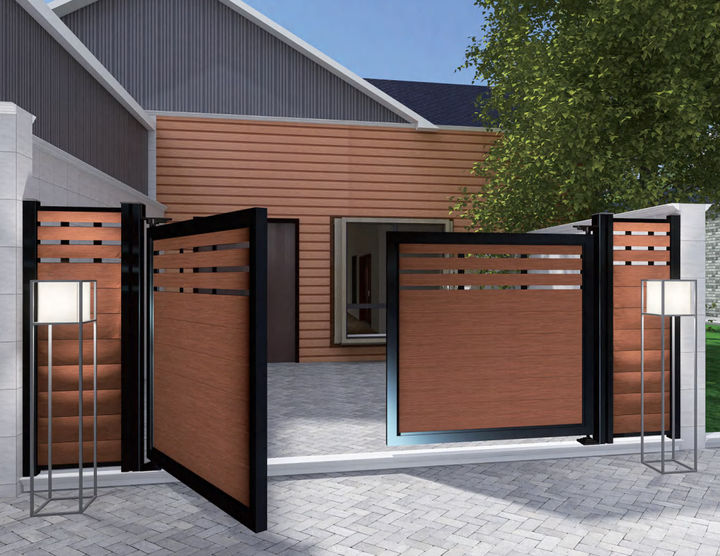 Houses Privacy Garden Fence Door Front Yards Aluminum Post Fence Doors Gate