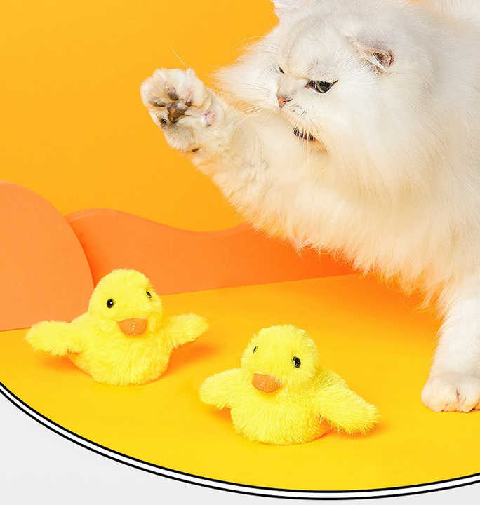 Interactive Duck Cat Toy - Catnip Speelgoed for Indoor Cats