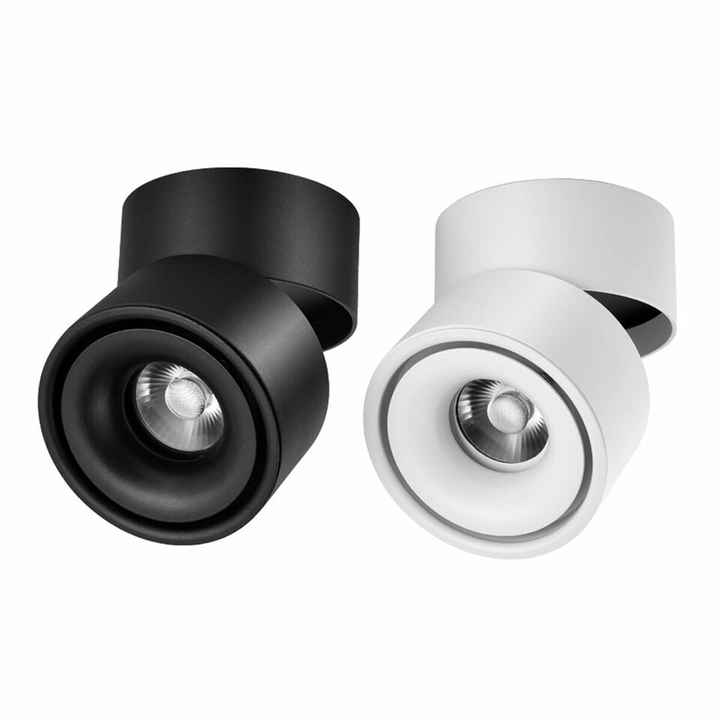 Surface Mounted Spotlights 12W LED Ceiling Lights Tiltable Wall IP20 ...