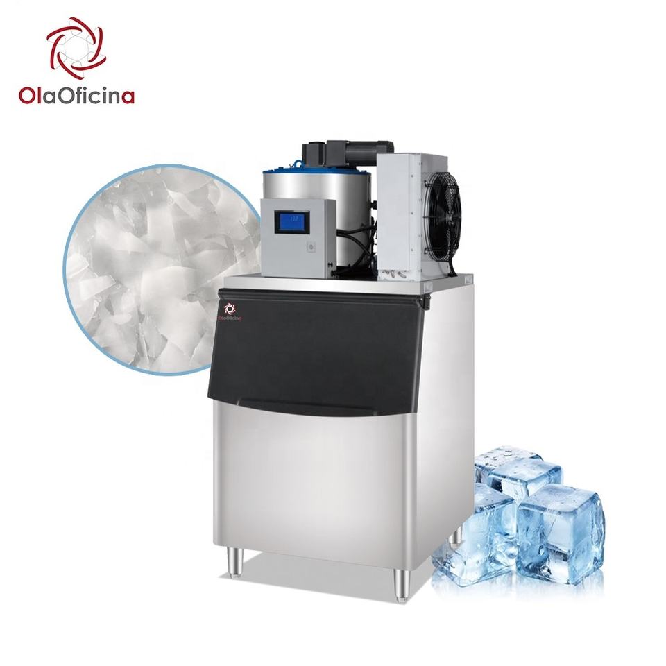 QP200 Commercial Ice Maker Machine 200kg/Day 1350W Air/Water Cooled ...