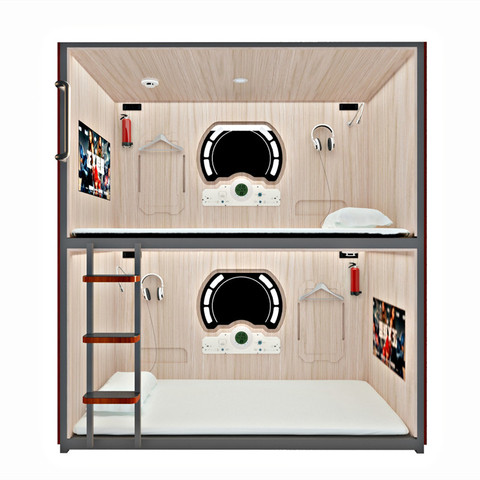 Modern Capsule Hotel Pods with Locking Door | Stylish Sleeping Capsules ...