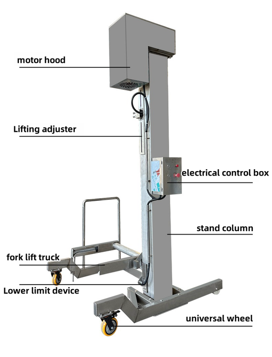 CE Commercial Automatic Removable 200L Meat Cart Lift Machine SUS304 ...