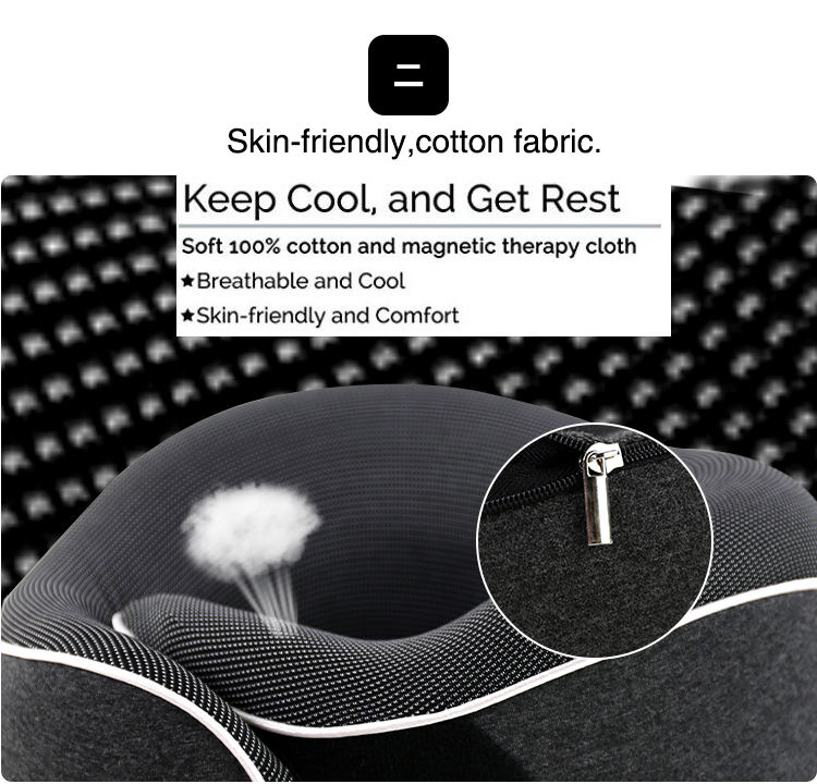 Customization Portable Slow Rebound Memory Foam U-shaped Pillow With ...