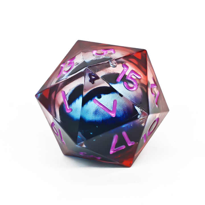 Wholesale Custom Dragon's Eye Liquid Core RPG Resin Dice Set Floating ...