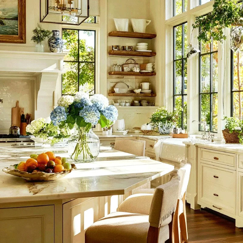 Villa Style Luxury Retro Custom Kitchen Cabinet Durable Multi Layer ...