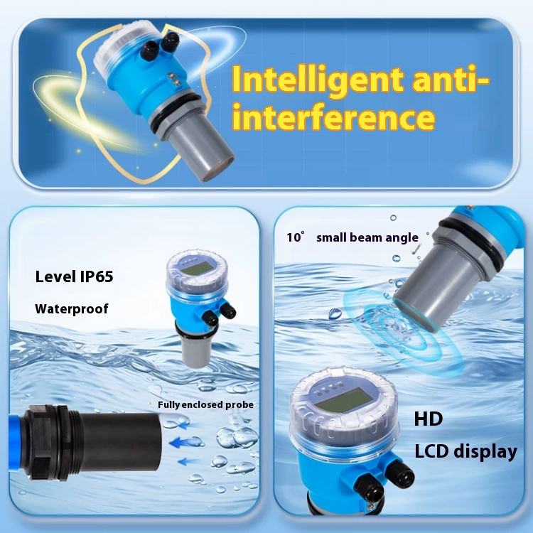 Industrial Grade ABS Material Ultrasonic Sensor Transmitter 420mA ...