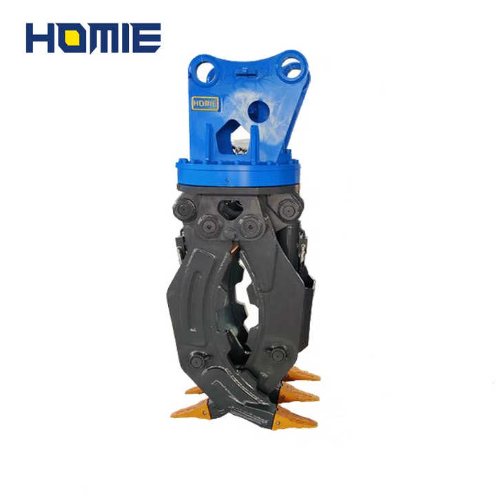 Customized Excavator Attachment - Hydraulic Rotating Grapple