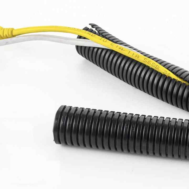 Nylon Split Electrical Wire Flexible Corrugated Conduit Pipes Fire ...