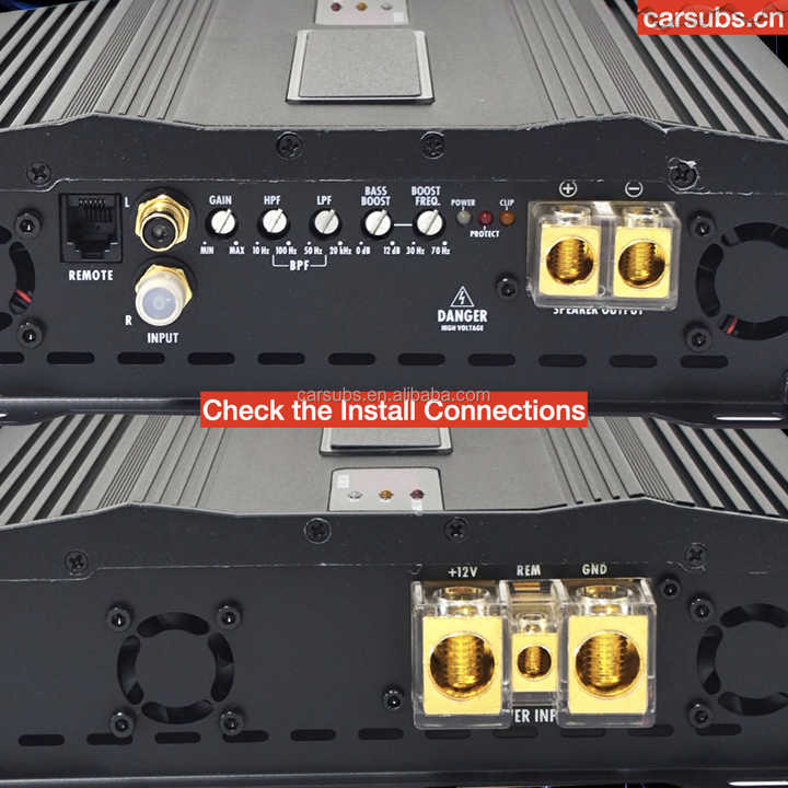 Brazilian 1 Ohm Car Subwoofer Amplifier Class D Full Range RMS 3000W ...
