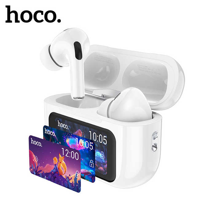 HOCO EW72 NEW Wireless Earbuds With Touch LCD Screen Charging Box ...