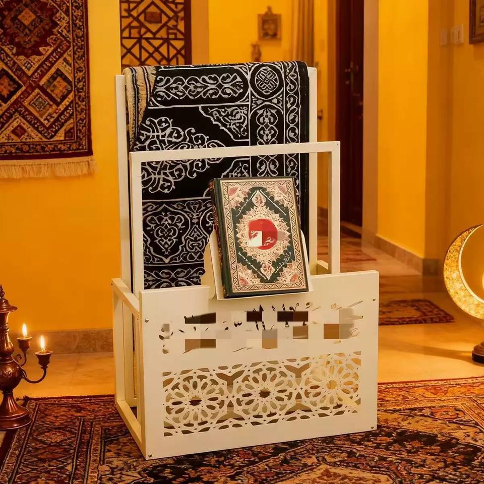 Ramadan Decorative Wooden Prayer Rack Muslim Quran Shelf with Standing ...