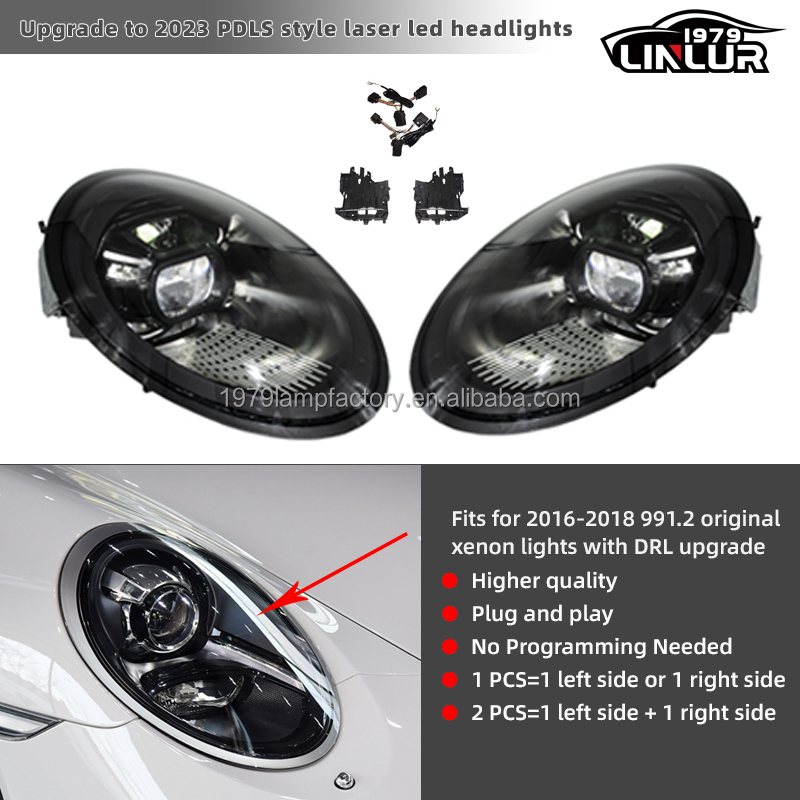 Upgrade Porsche 911 991 Headlights to 992 Matrix LED