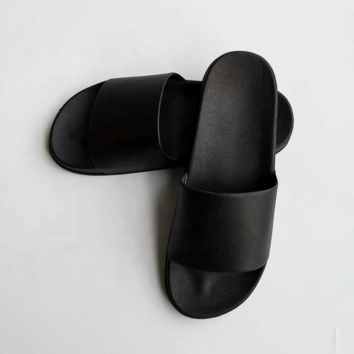 OEM Custom Black Slides Footwear Sandal PVC - Fashion & Comfort