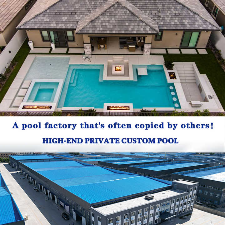Outdoor Custom Fiberglass Swim Spa Pool - Luxury & Style
